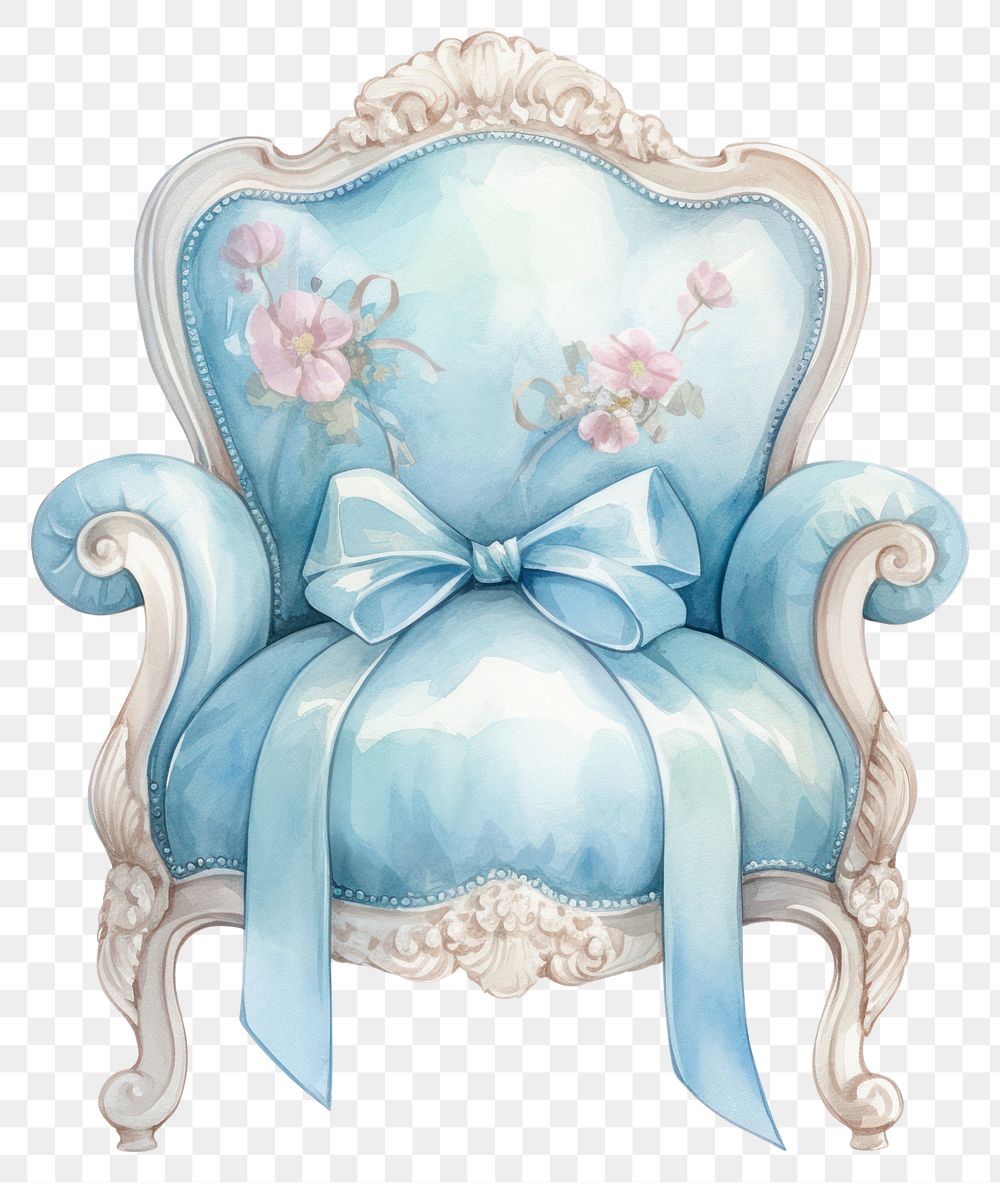 PNG Elegant vintage floral armchair | Premium PNG - rawpixel