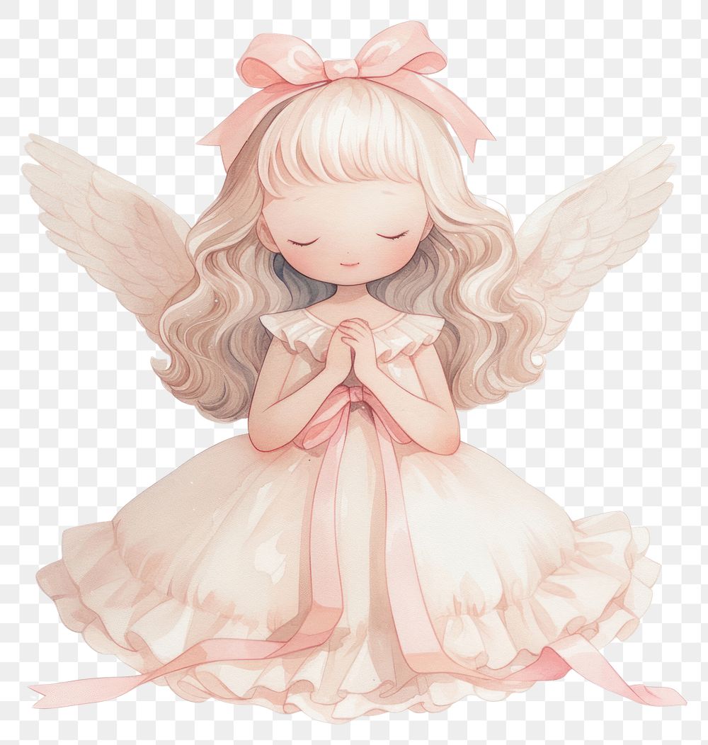 PNG Adorable angelic child illustration | Free PNG - rawpixel
