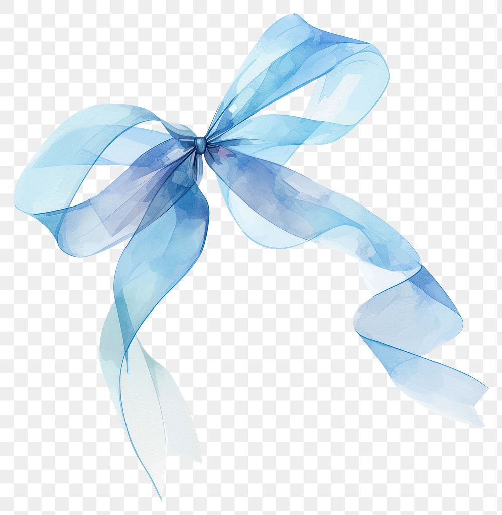 PNG Elegant blue watercolor ribbon | Premium PNG - rawpixel