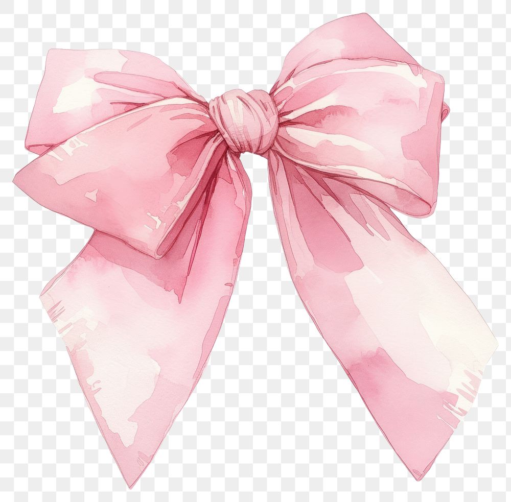 PNG Elegant pink watercolor bow | Free PNG - rawpixel