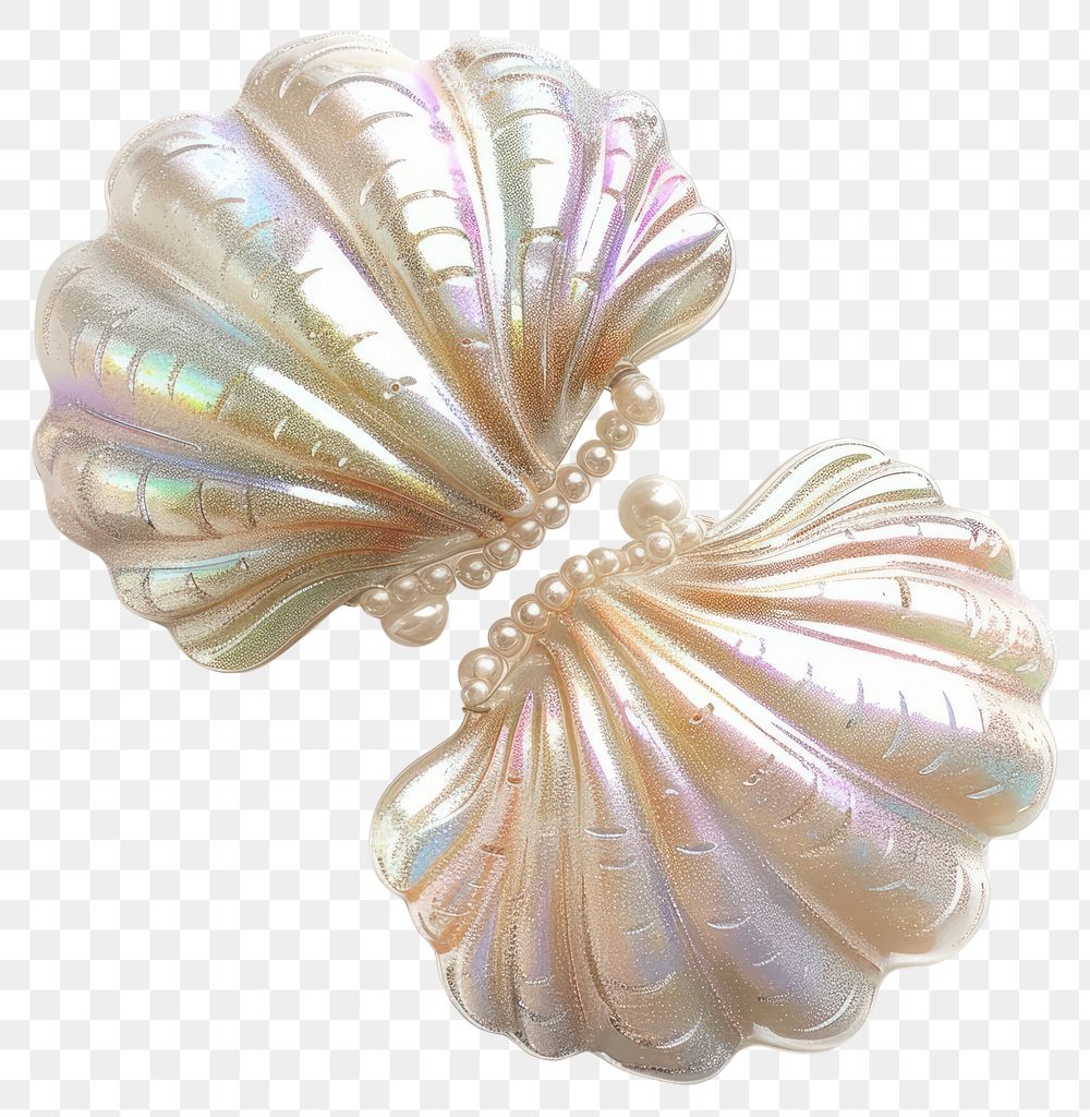 PNG Iridescent seashell hair clip | Free PNG - rawpixel