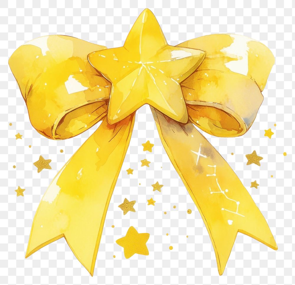 PNG Golden star ribbon illustration | Free PNG - rawpixel