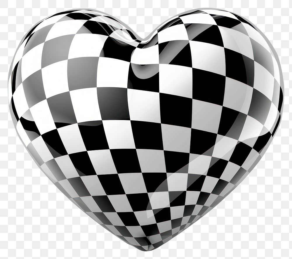 PNG Checkered heart 3D illustration | Premium PNG - rawpixel