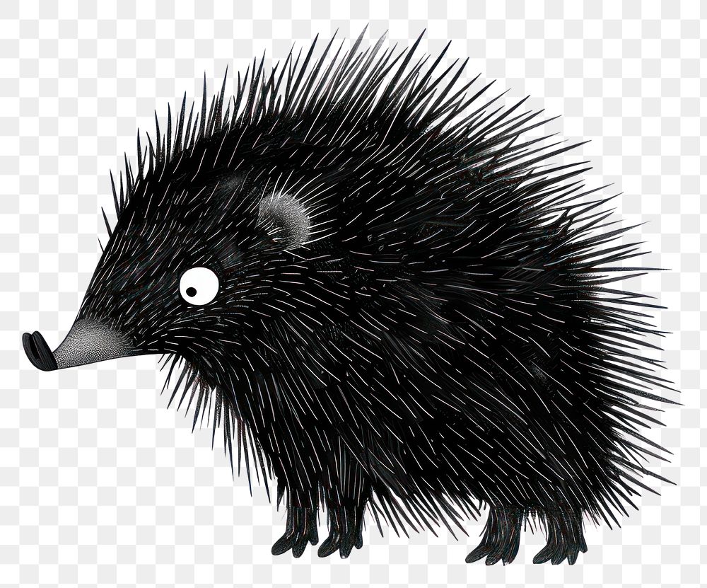 PNG Cute spiky hedgehog illustration | Free PNG - rawpixel