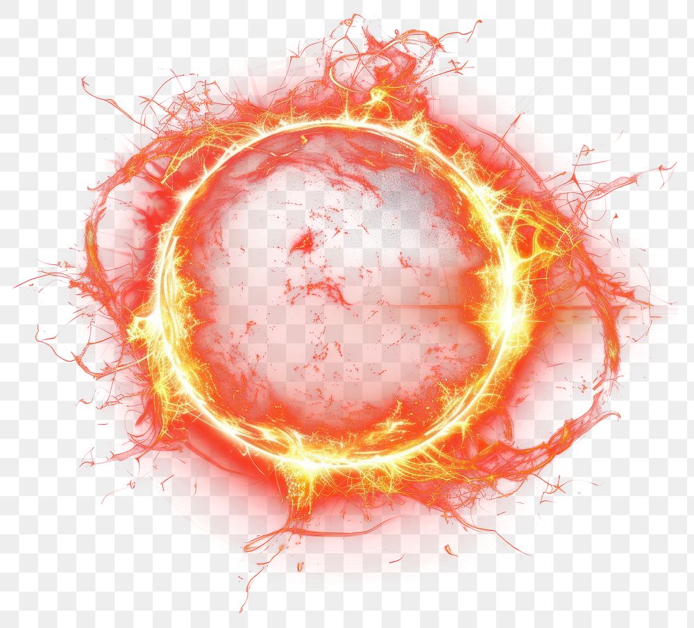 PNG Fiery solar eclipse digital | Free PNG - rawpixel