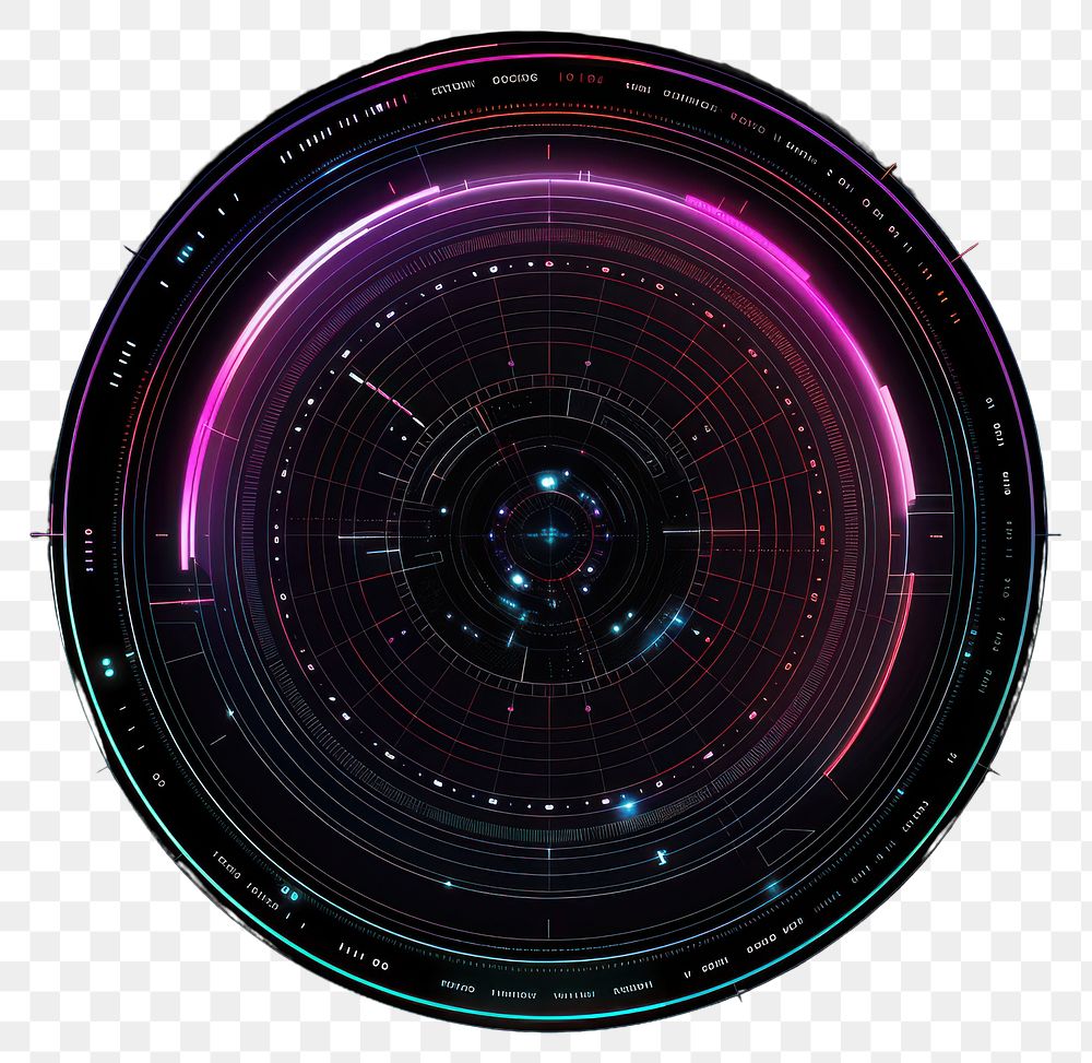 PNG Futuristic circular digital interface | Free PNG - rawpixel