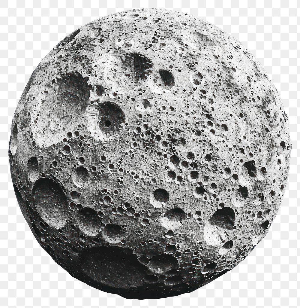 PNG Detailed moon surface illustration | Free PNG - rawpixel