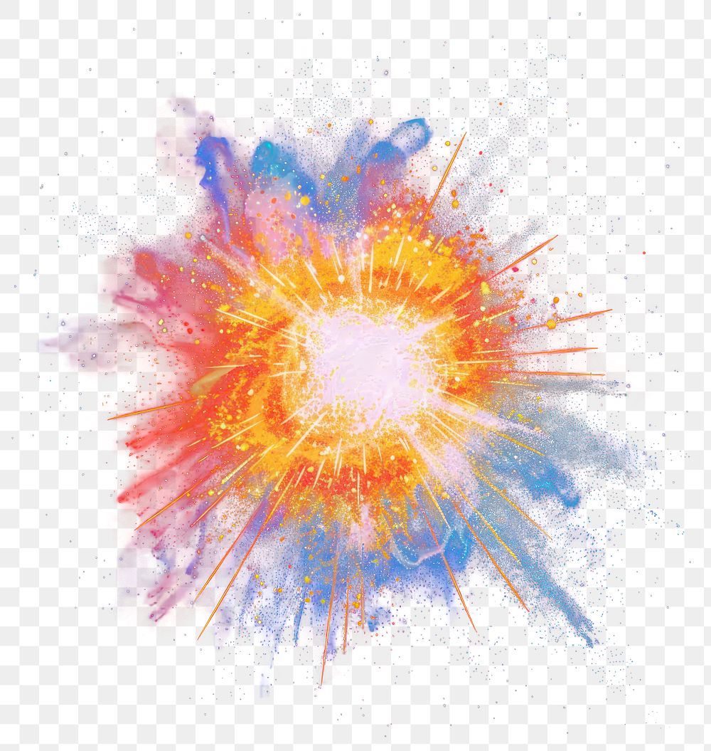 PNG Colorful cosmic explosion space | Free PNG - rawpixel