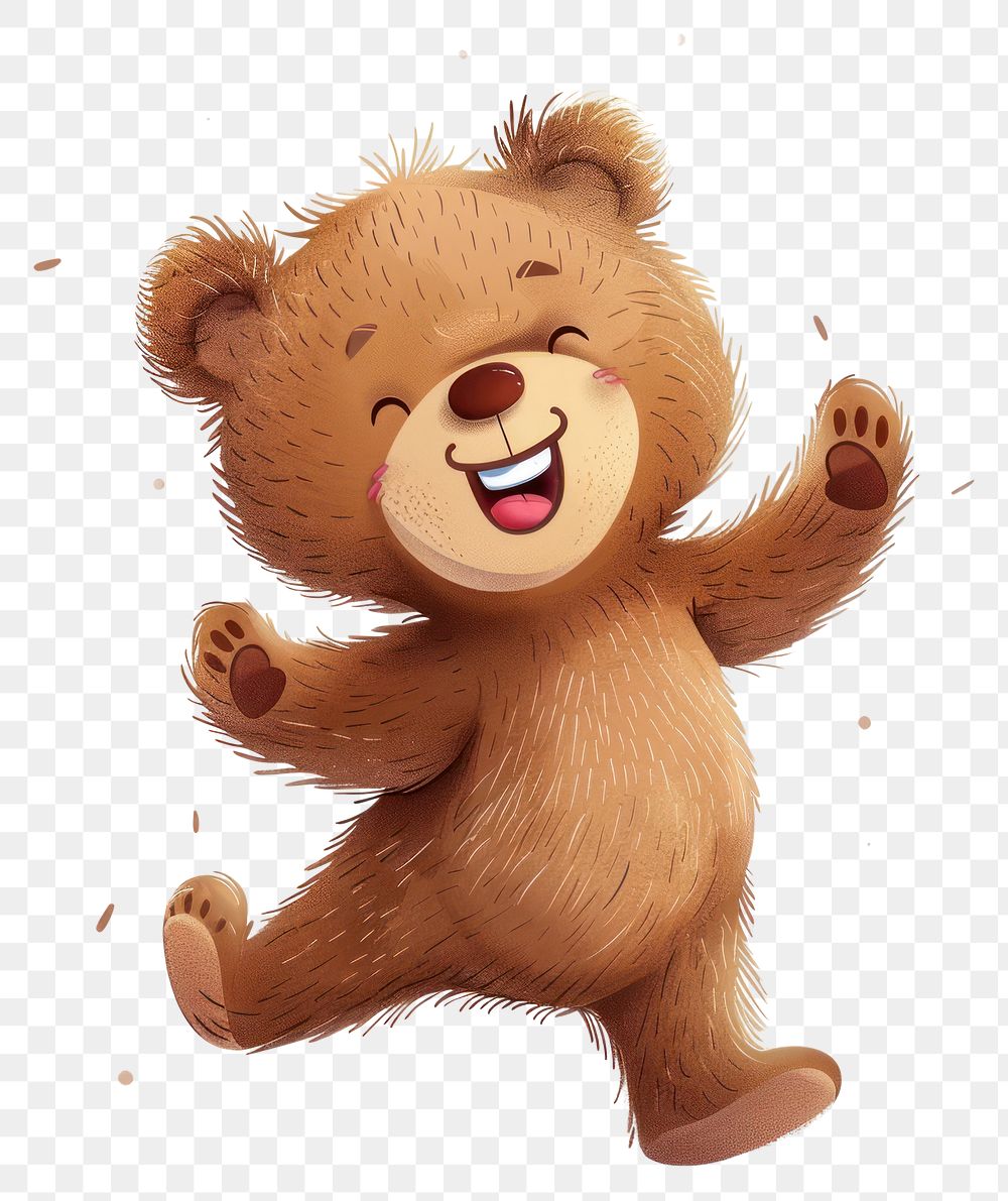 PNG Joyful dancing bear illustration | Premium PNG - rawpixel