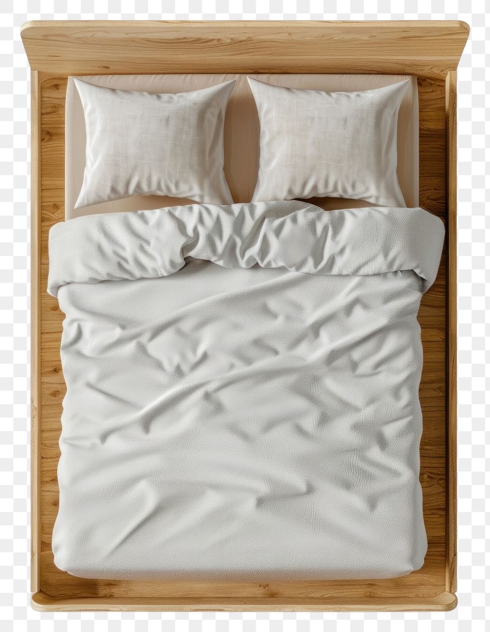 PNG Minimalist wooden bed frame | Premium PNG - rawpixel