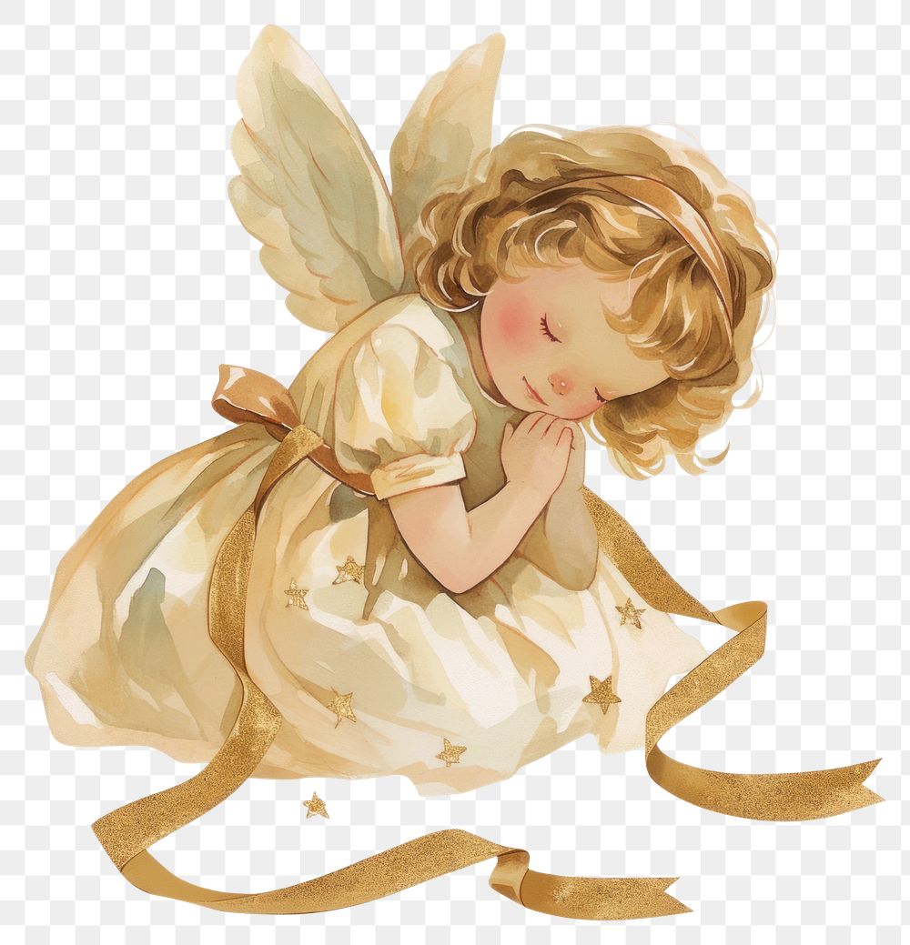 PNG Adorable angelic child illustration | Free PNG - rawpixel