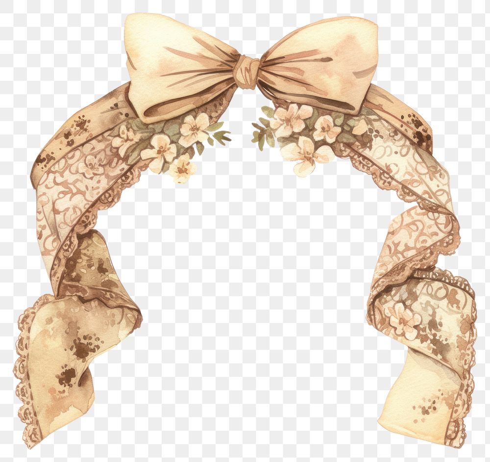 PNG Vintage floral lace ribbon | Premium PNG - rawpixel