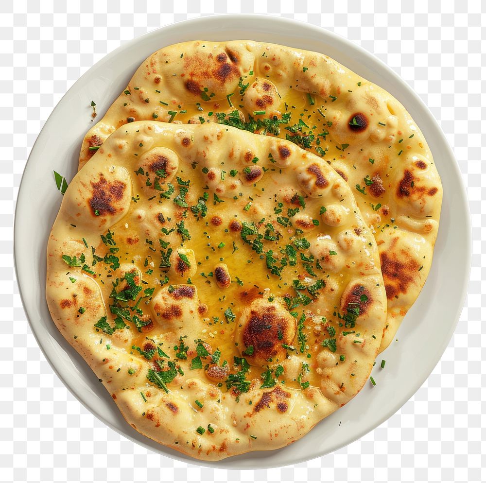 PNG Freshly baked garlic naan | Premium PNG - rawpixel