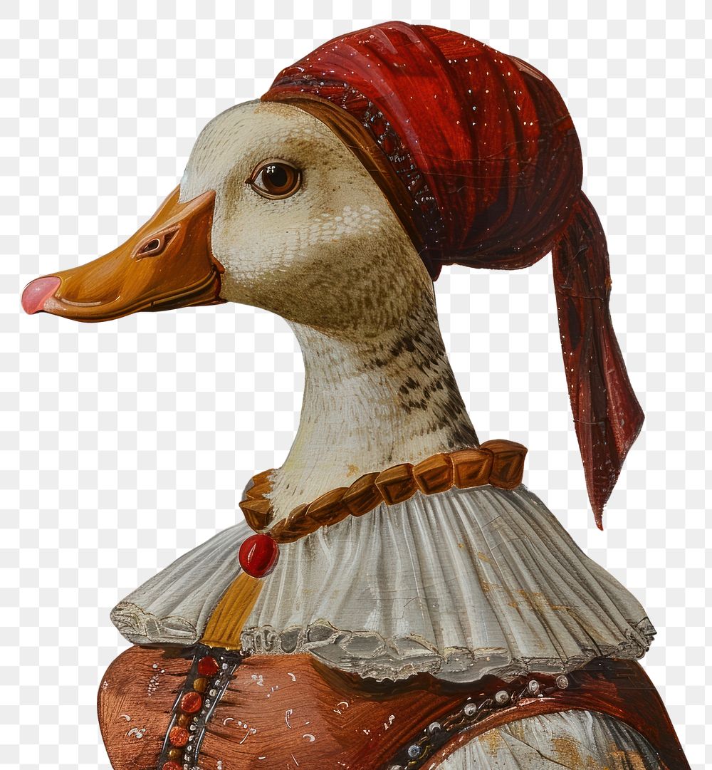 PNG Regal anthropomorphic duck portrait | Free PNG - rawpixel