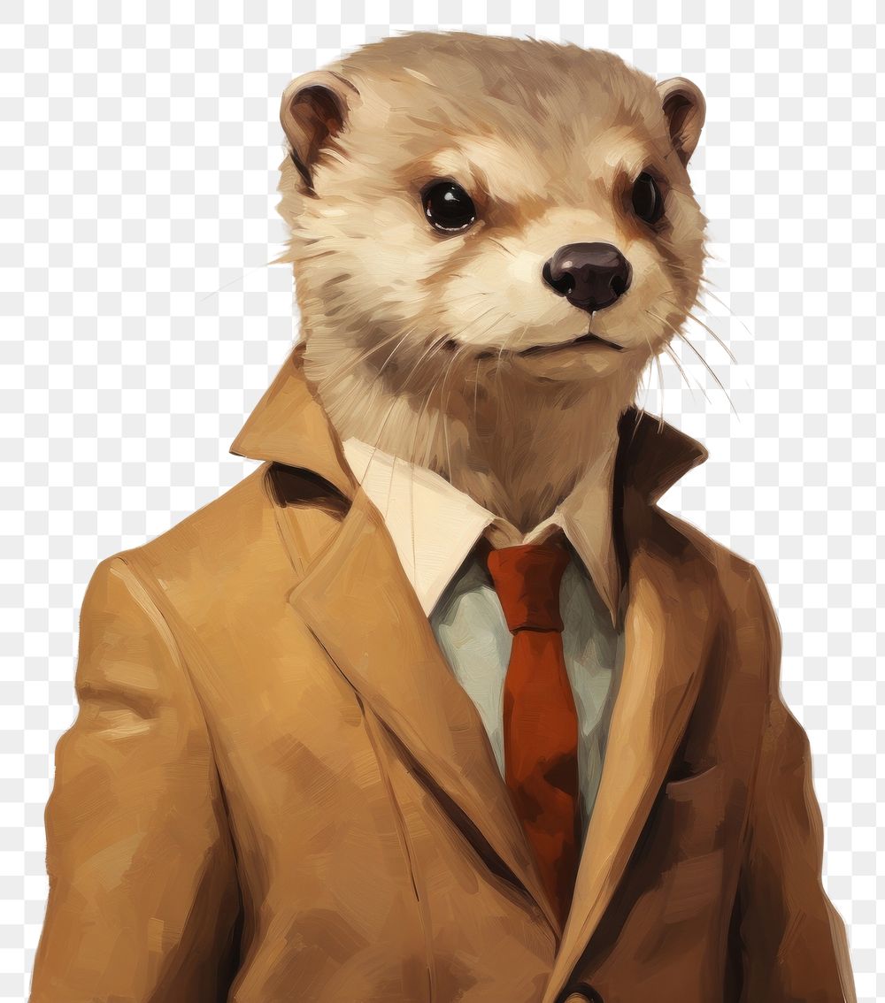 A Otter Costumes Wearing Vintage Office Outfit Images | Free Photos ...
