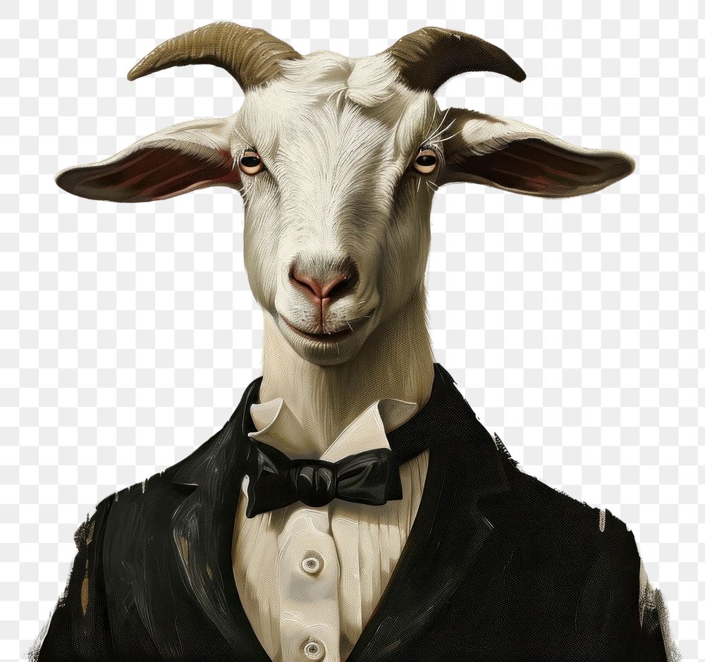 PNG Goat wearing formal suit | Free PNG - rawpixel