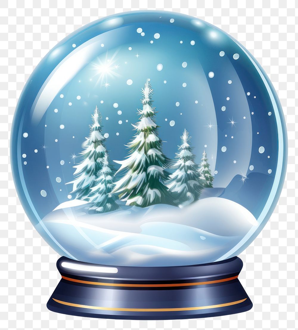 PNG Winter wonderland snow globe | Free PNG - rawpixel