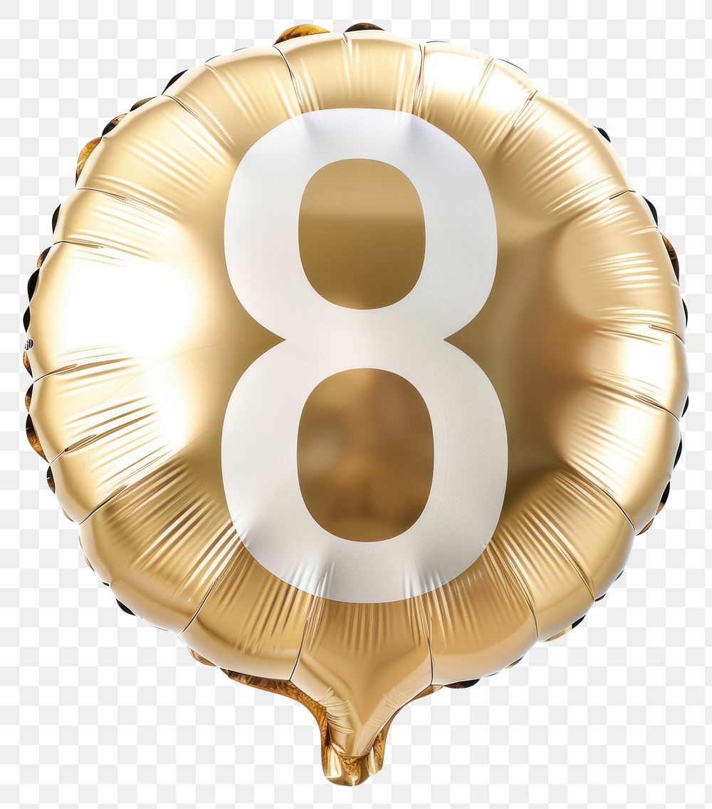 PNG Golden number eight balloon | Premium PNG - rawpixel