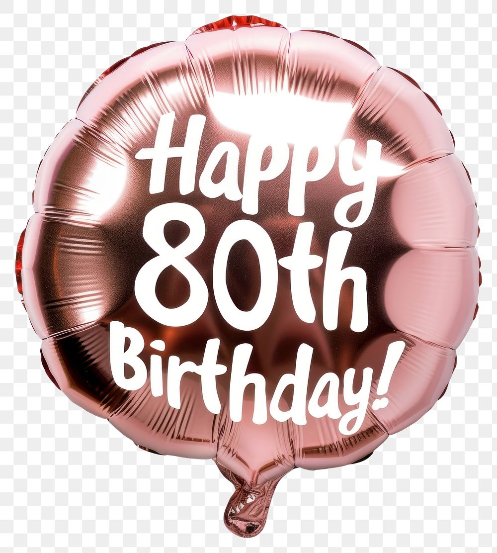 PNG Elegant 80th birthday balloon | Free PNG - rawpixel