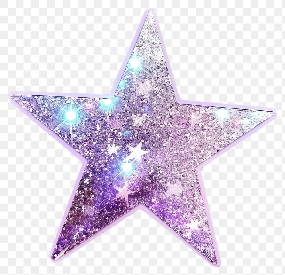 PNG Glitter pastel purple star | Free PNG - rawpixel