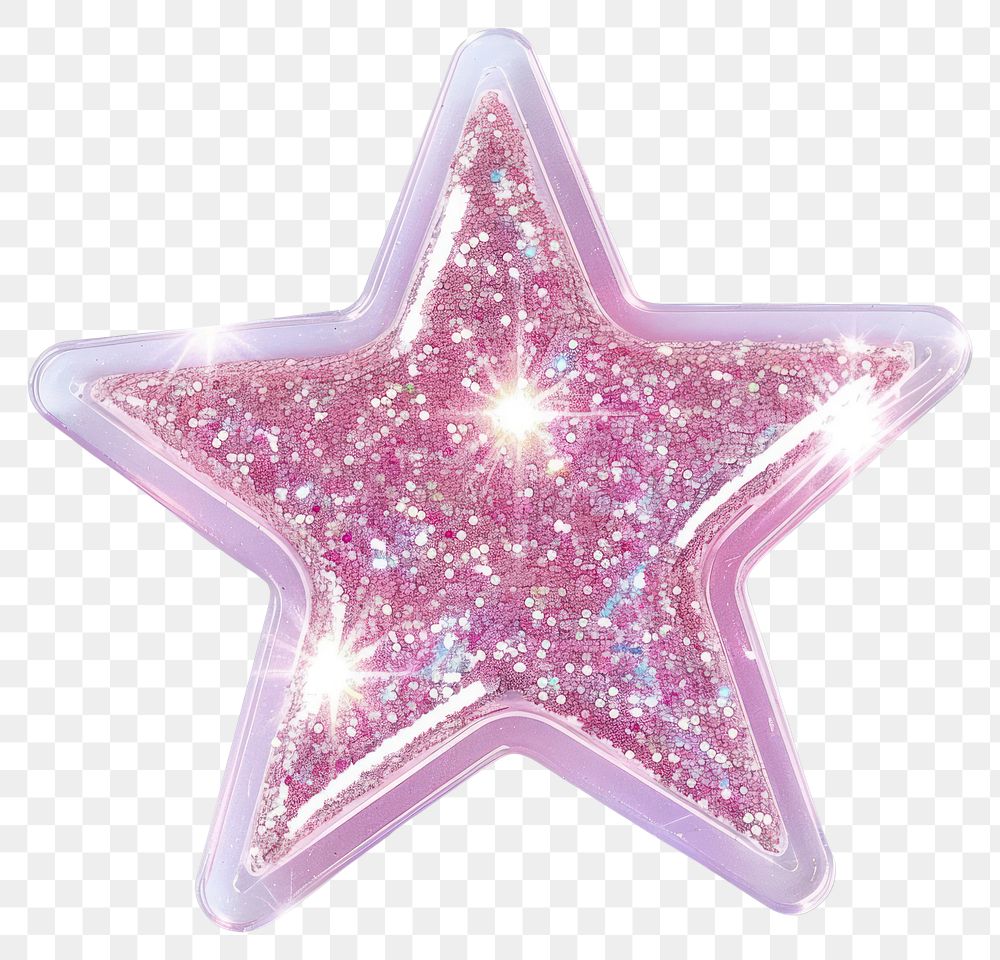PNG Glitter pink star symbol | Premium PNG - rawpixel