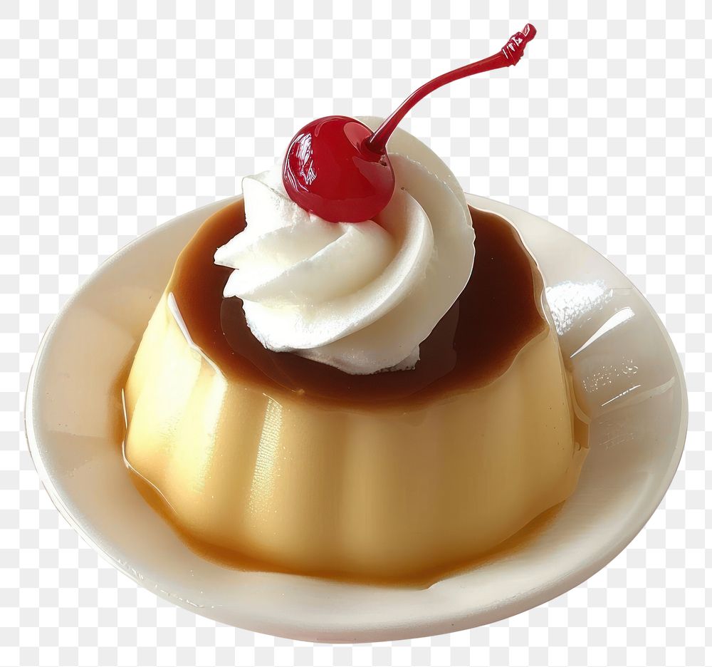 PNG Delicious caramel pudding dessert | Free PNG - rawpixel