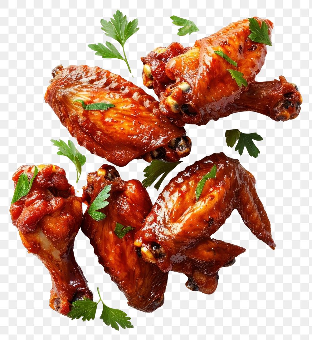 PNG Delicious spicy chicken wings | Free PNG - rawpixel