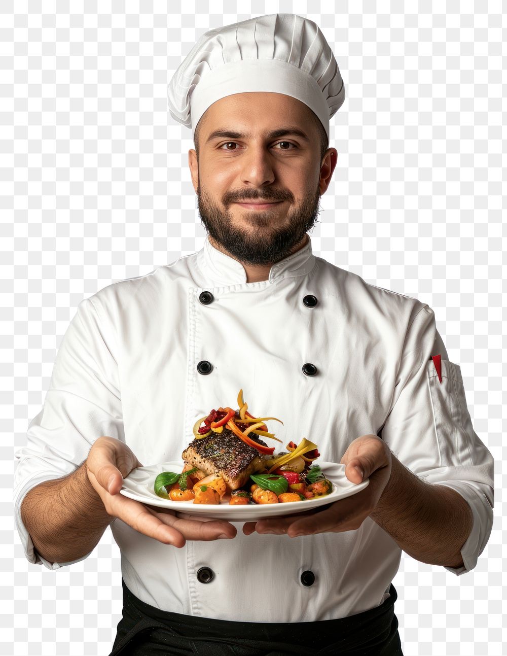 PNG Chef presenting gourmet dish | Free PNG - rawpixel