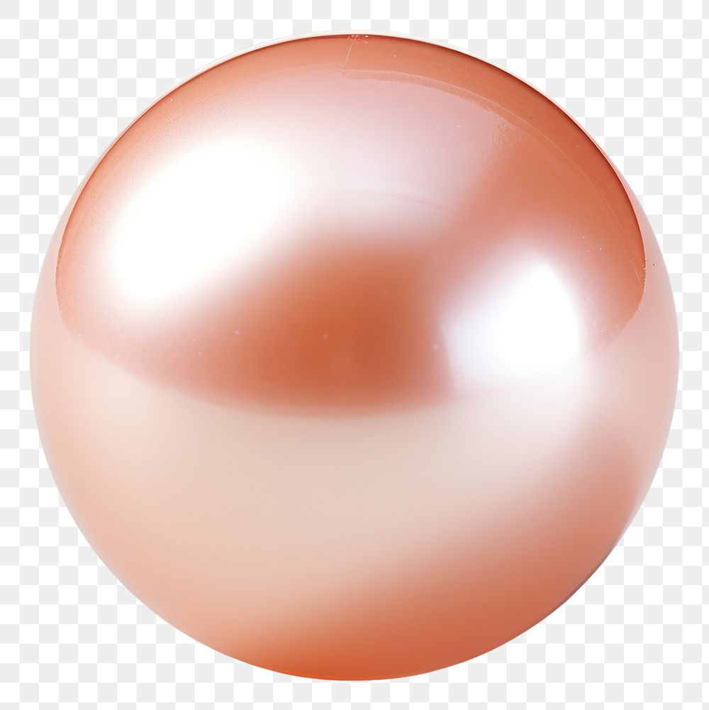 PNG Shiny peach-colored reflective sphere | Free PNG - rawpixel