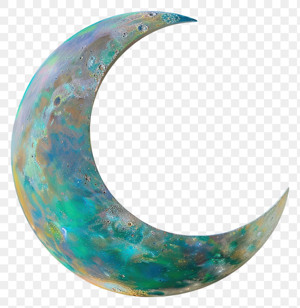 PNG Colorful crescent moon black | Free PNG - rawpixel