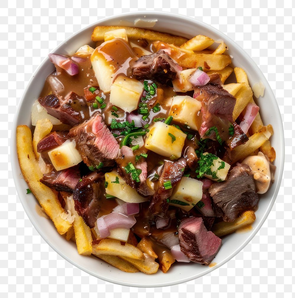 PNG dish Smoked Meat Poutine | Free PNG - rawpixel