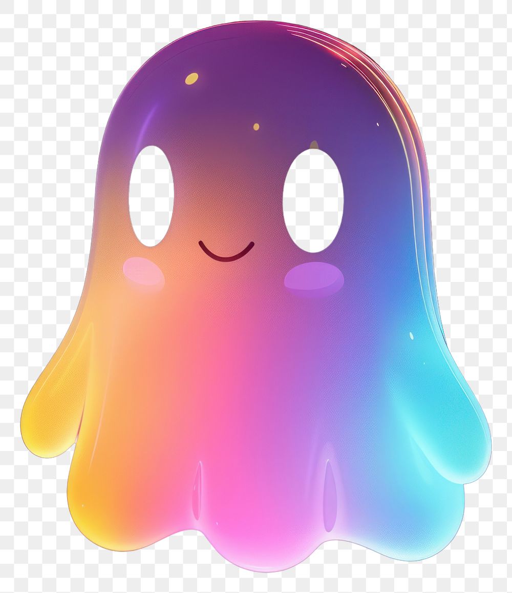 PNG Colorful cute ghost illustration | Free PNG - rawpixel
