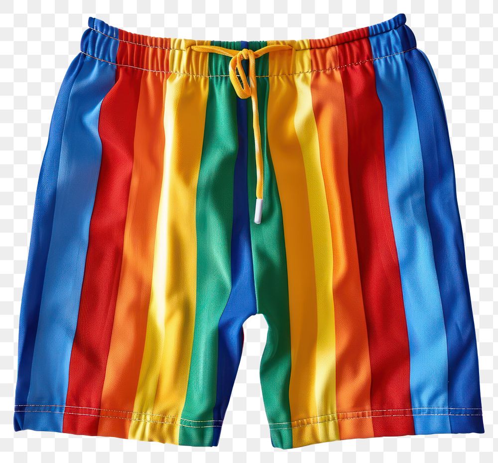 PNG Colorful striped swim trunks | Free PNG - rawpixel