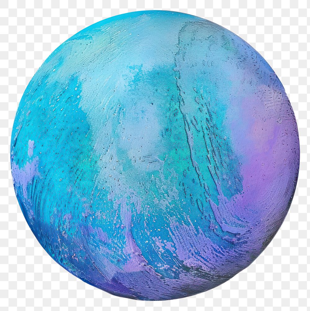 Abstract colorful textured planet illustration | Free PNG - rawpixel