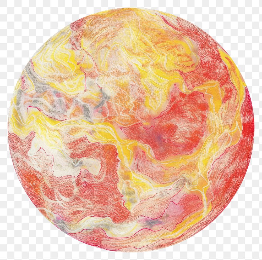 Vibrant abstract planetary art illustration | Free PNG - rawpixel