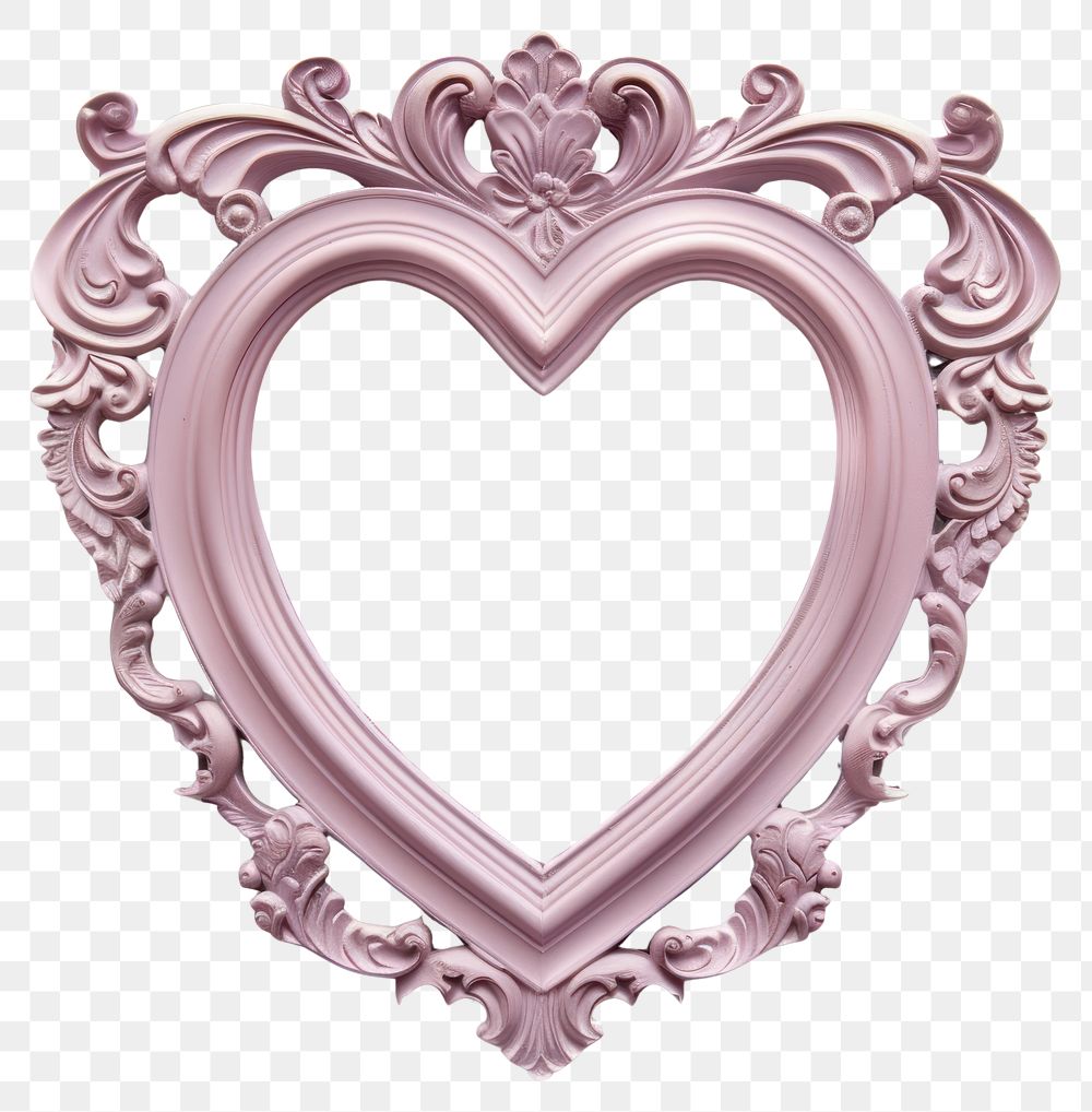 PNG Elegant heart-shaped ornate frame | Free PNG - rawpixel