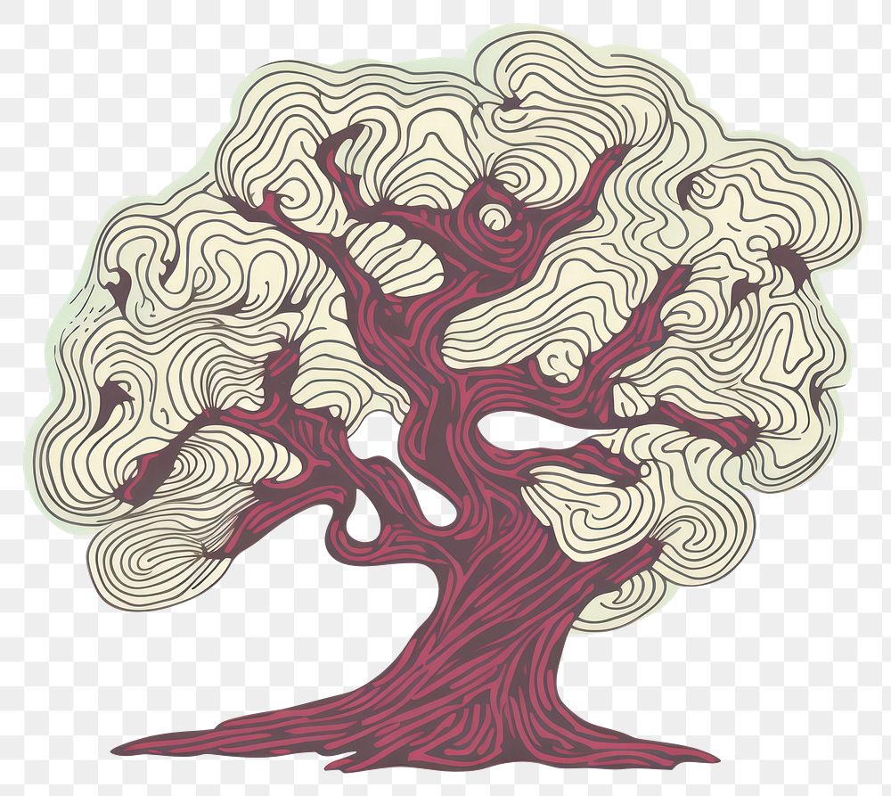 PNG vector graphic tree illustrated | Free PNG - rawpixel