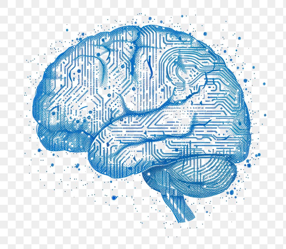 Digital brain circuitry illustration | Premium PNG - rawpixel