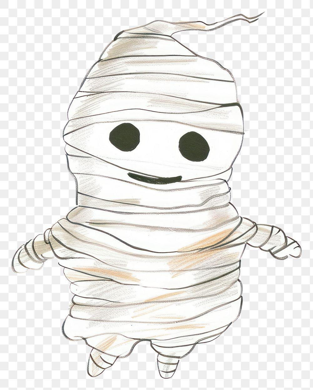 Cute mummy cartoon illustration | Free PNG - rawpixel
