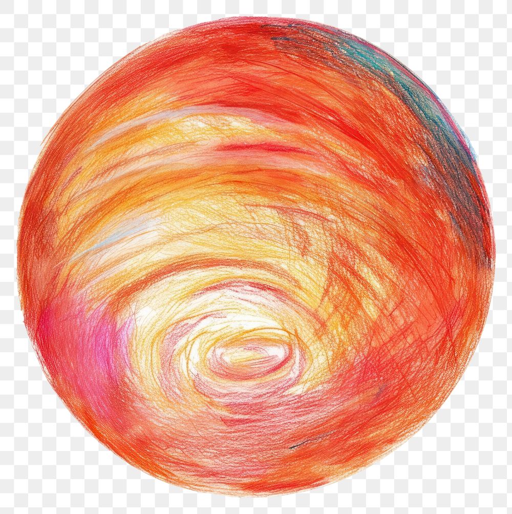 Vibrant abstract colorful planet illustration | Free PNG - rawpixel