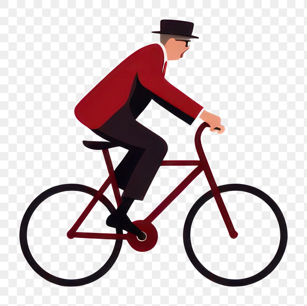 PNG Man riding bicycle illustration | Free PNG - rawpixel