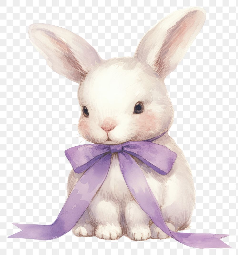 PNG Purple coquette rabbit rat | Free PNG - rawpixel