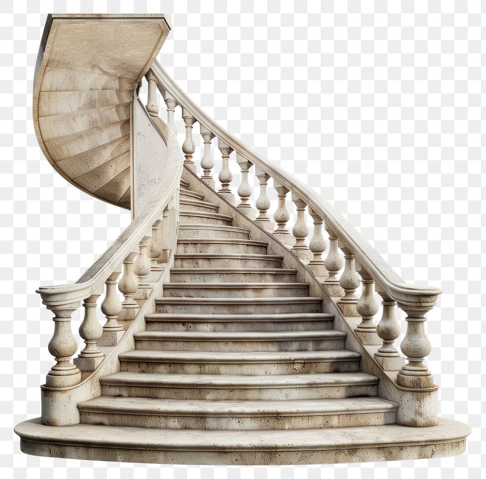 PNG Elegant marble spiral staircase, | Free PNG - rawpixel