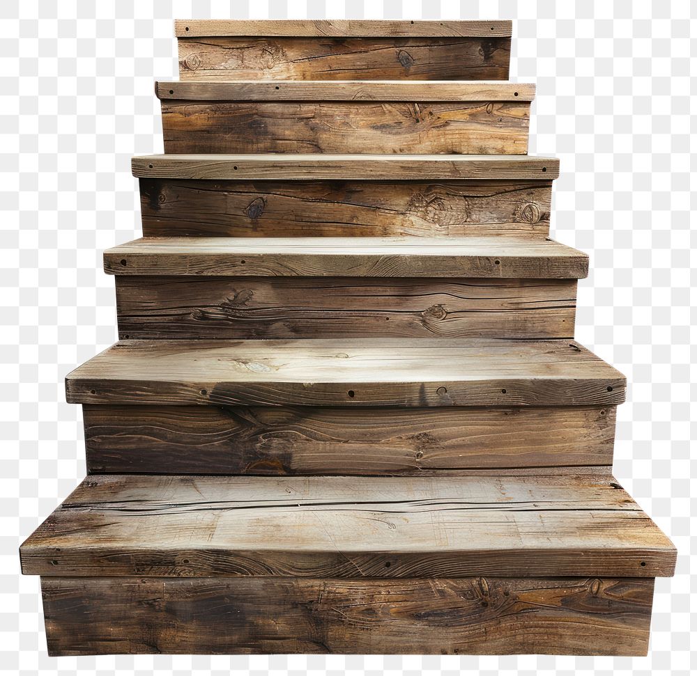 PNG Rustic wooden staircase, transparent | Premium PNG - rawpixel