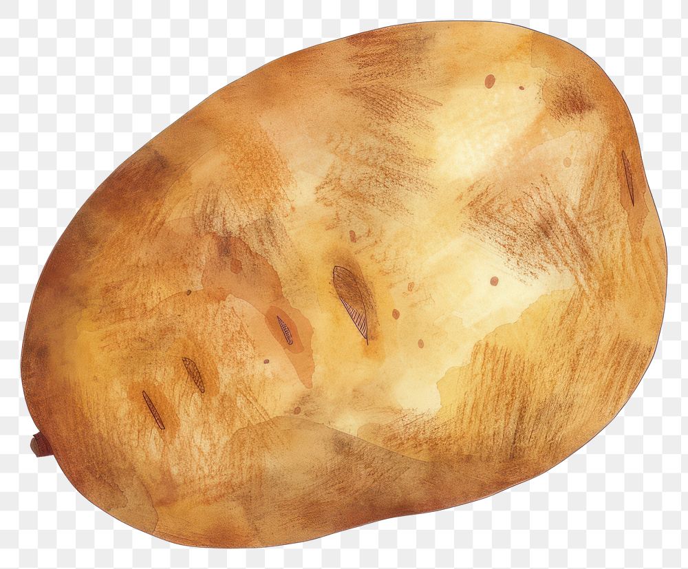 Realistic watercolor potato illustration | Free PNG - rawpixel