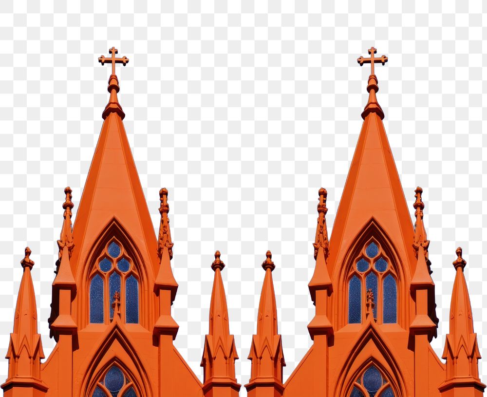 High contrast Gothic Church church | Free PNG - rawpixel