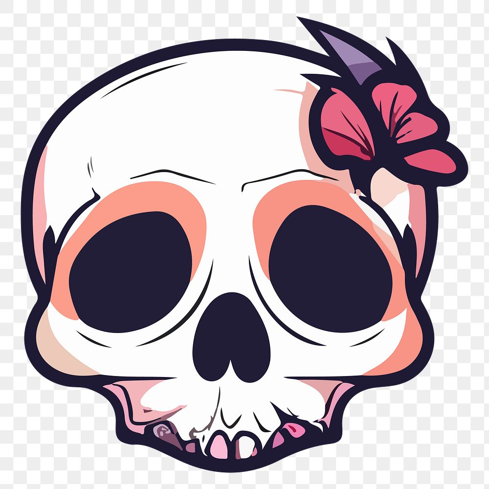 PNG skull element, transparent background | Free PNG - rawpixel