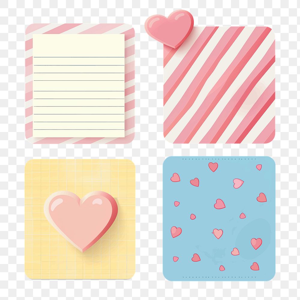 PNG Cute sticky notes illustration, | Free PNG - rawpixel
