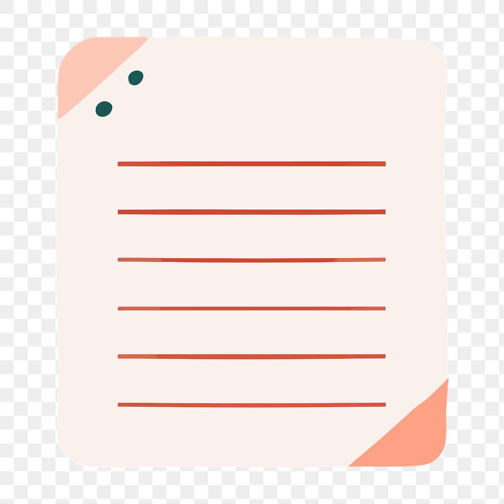 PNG Cute sticky notes illustration | Free PNG - rawpixel