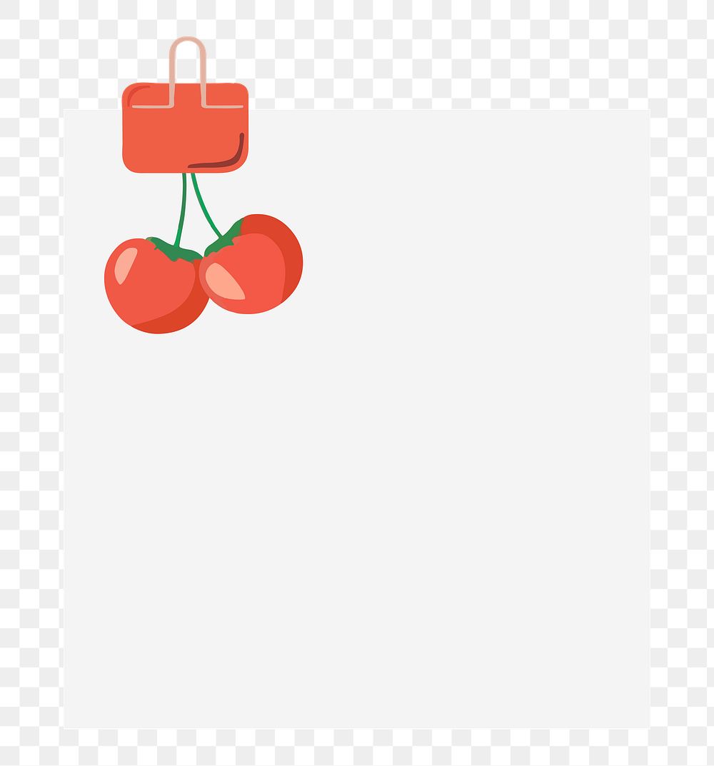 PNG Cute cherry sticky notes | Free PNG - rawpixel